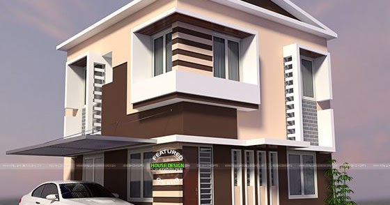 Two storied Modern House in small plot - Kerala Home Design and Floor ...