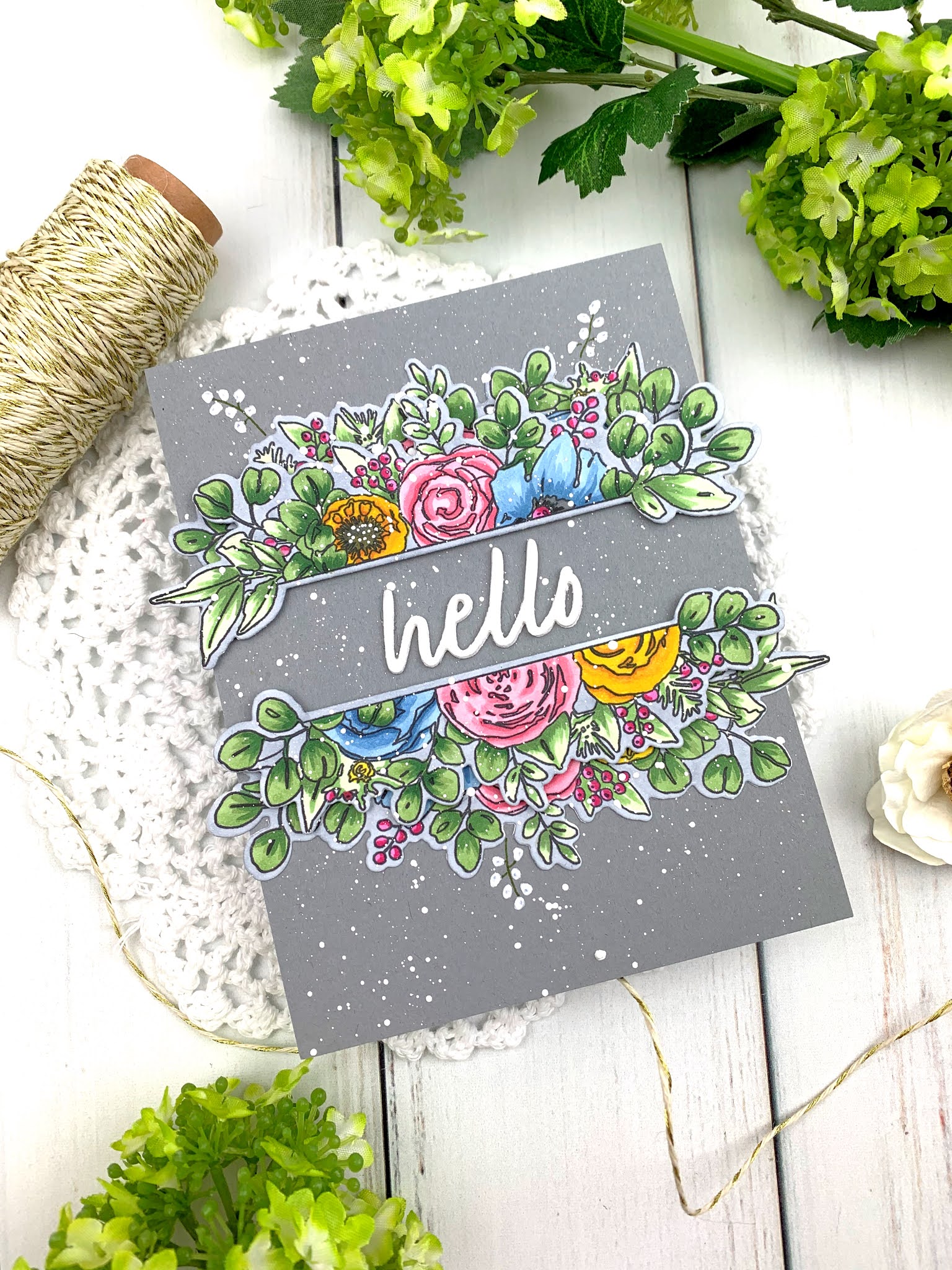 Papertrey Ink's Ink to Paper Framed In Florals Stamps and Dies ...