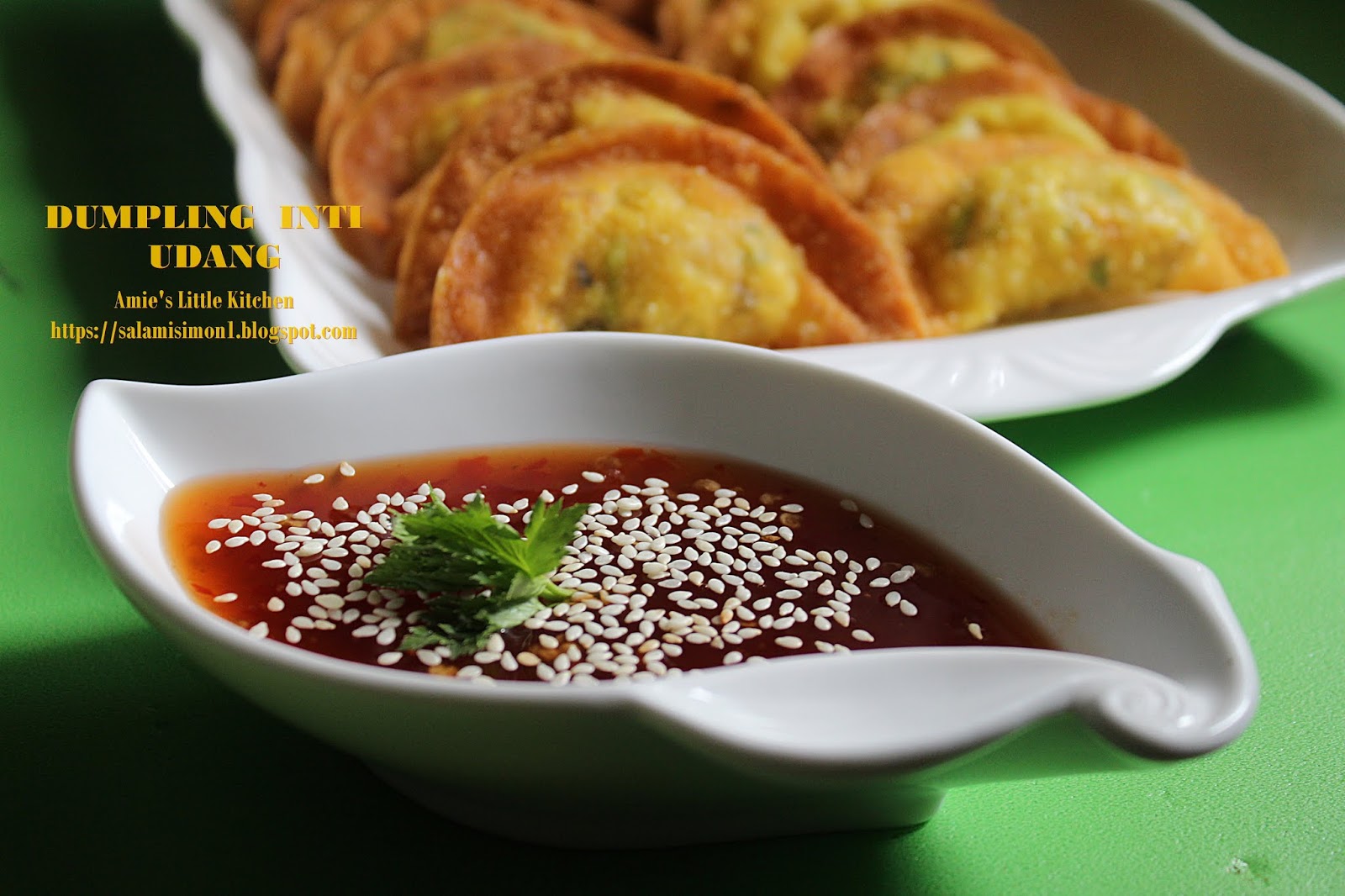 Resipi Dumpling Goreng Inti Udang - Amie's Little Kitchen