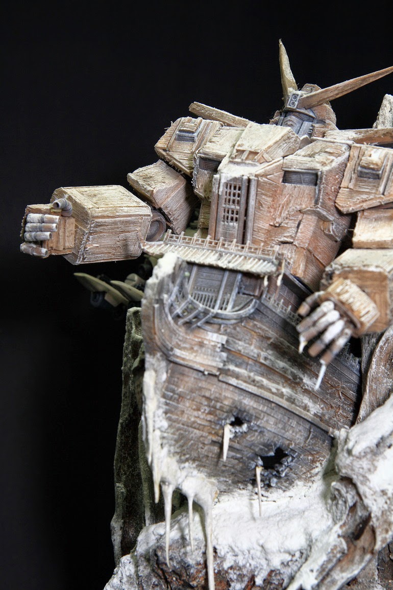 HGUC 1/144 Psycho Gundam (Ship and Wood Effect) Custom Build with Diorama