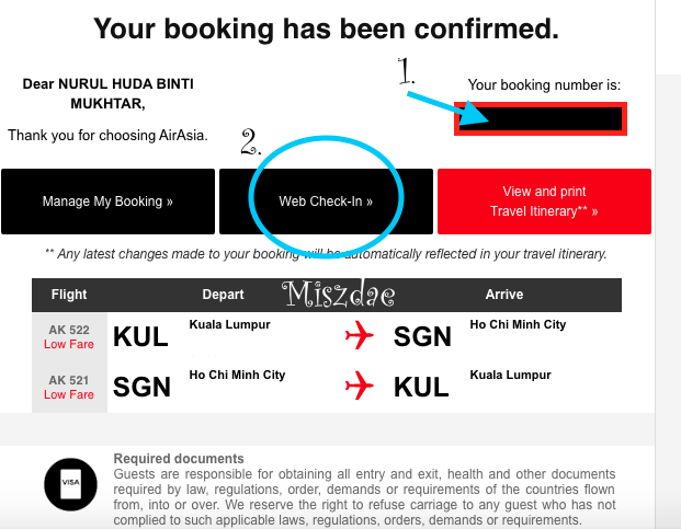 Cara check in ticket flight Air Asia online - NURULMUKHTARR : TRAVEL ...