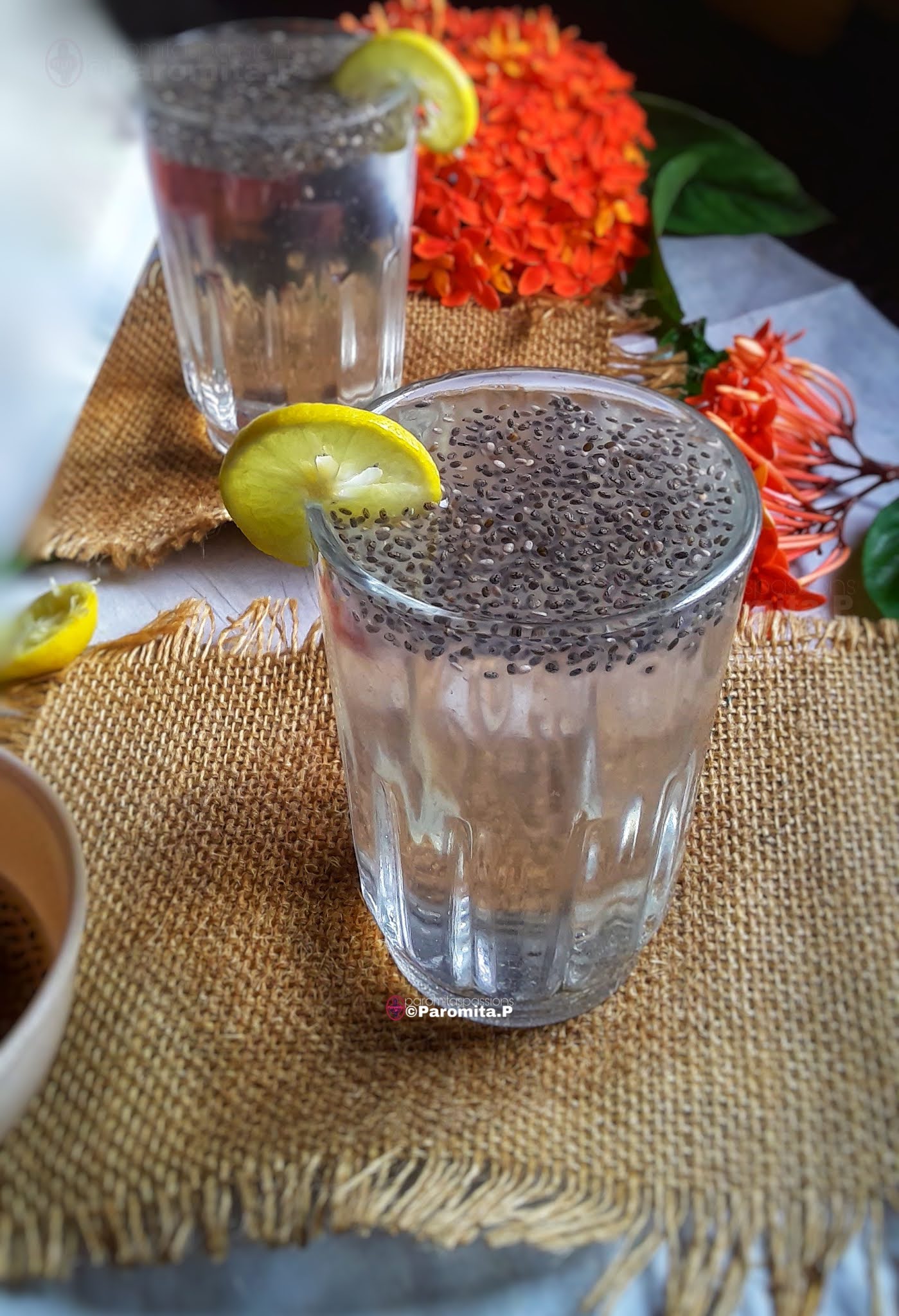 Chia Seeds Lemonade - Paromita's Passions
