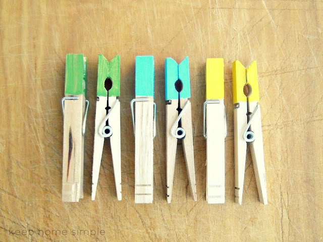 Keep Home Simple: Clothes Pin Chip Clips