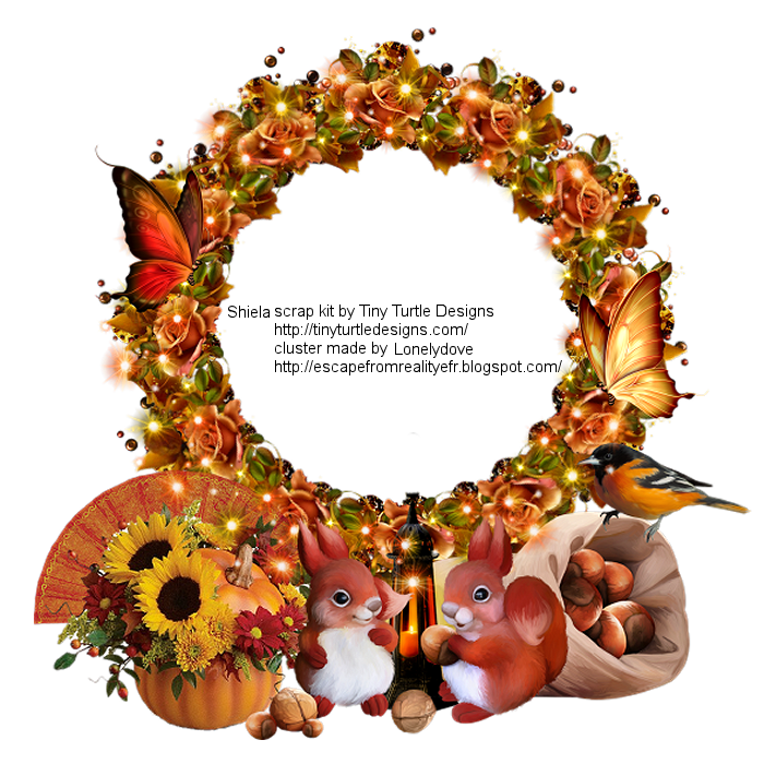 Escape From Reality Blog: "Shiela" Autumn FTU Clusters & Cluster Frames