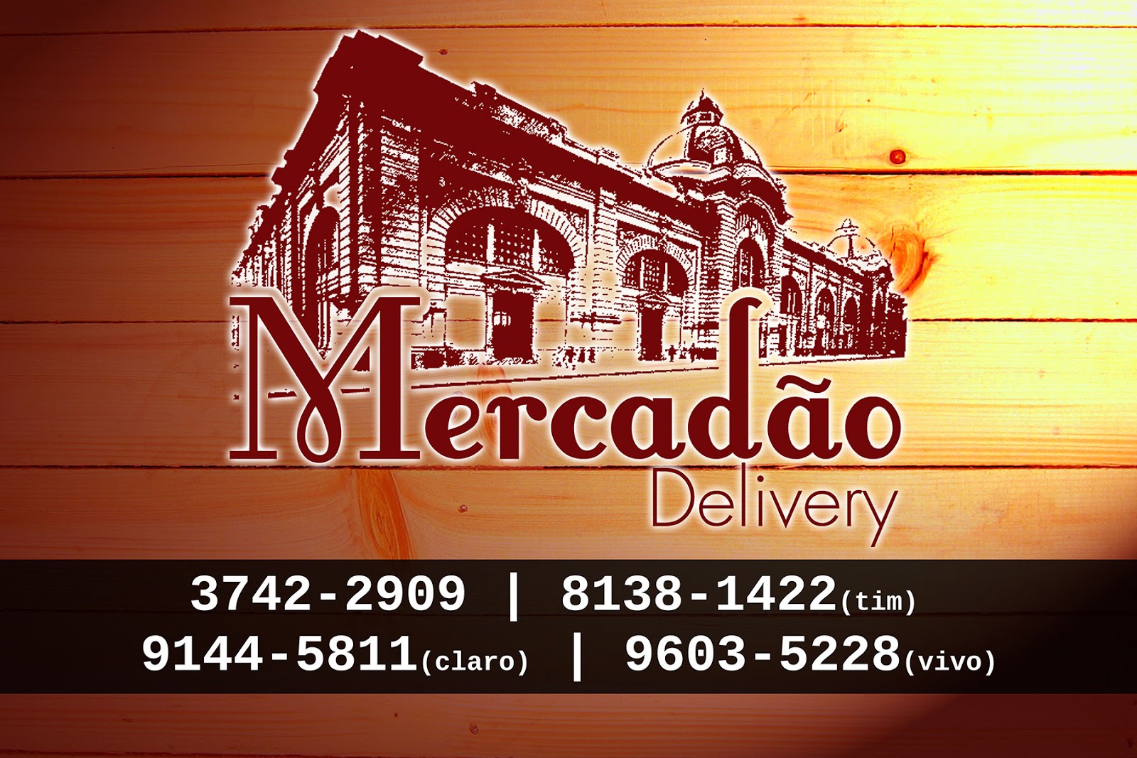 Criação de logo, fachada e cardápio de Mercadão Delivery - SP