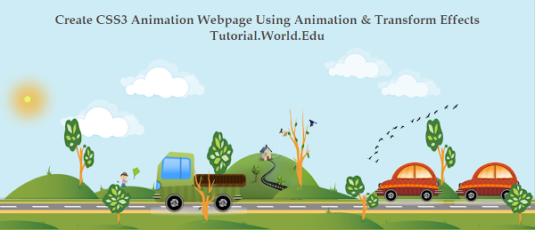 Create Css3 Animation Webpage Using Animation And Transform Effects Online Website Design