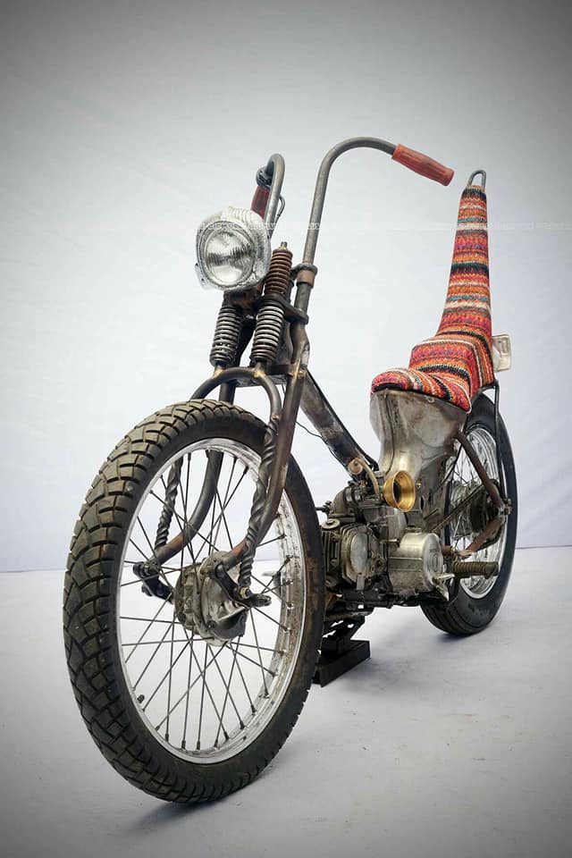 Inspirasi Custom Chopper Dari Motor Bebek Honda CUB C70 - LAPAK MOTOR ...