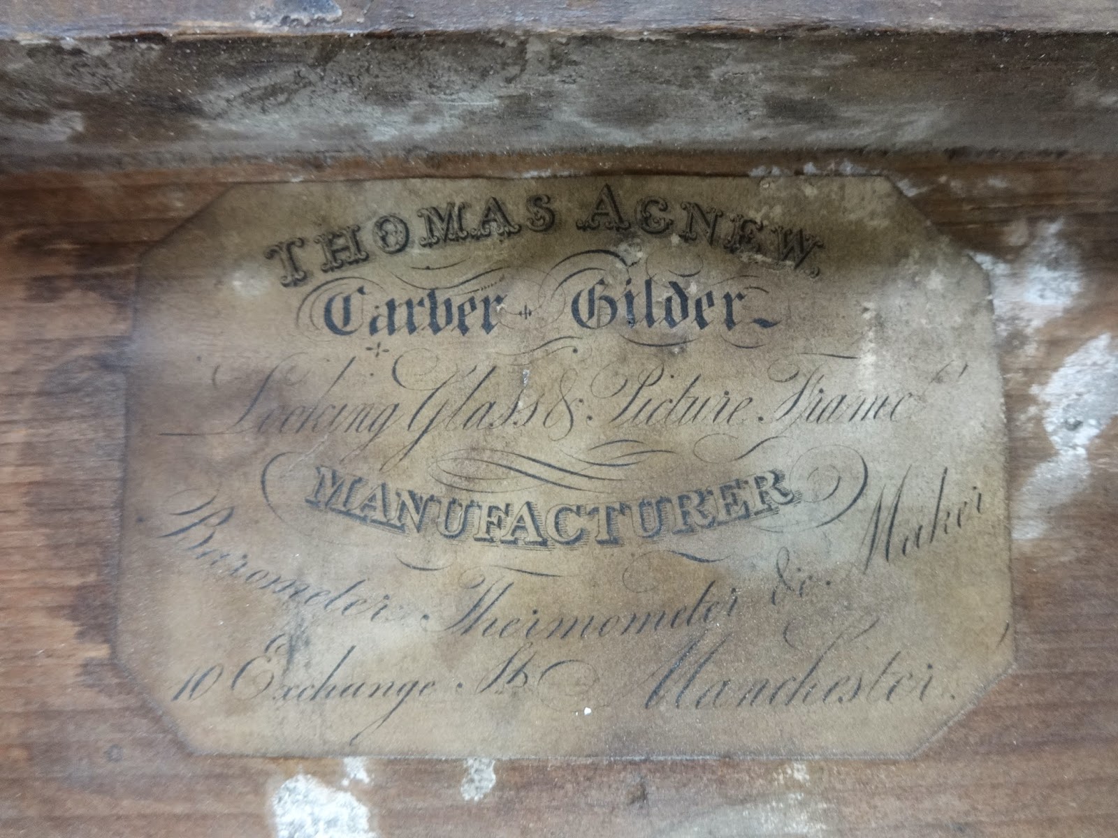Picture Frame Labels: Thomas Agnew & Sons.