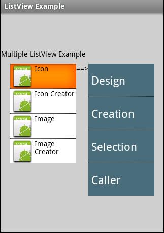 Android Codes: Multiple ListView and custom listview example with click ...