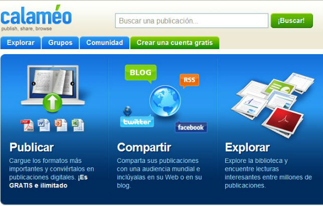 BUEN USO DE LA HERRAMIENTA WEB 2.0: QUE ES CALAMEO?