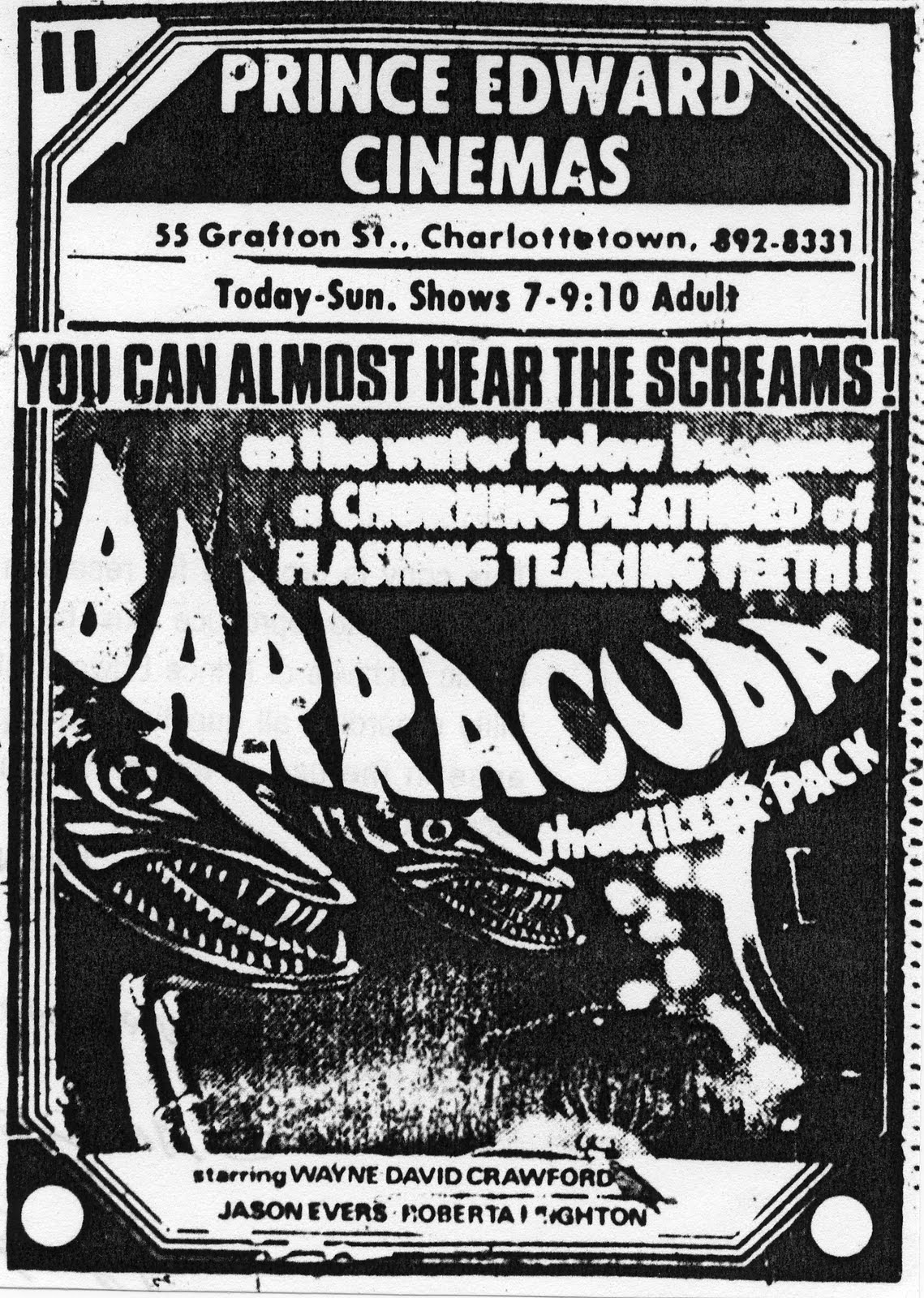 bloody terror: 1970's NEWSPAPER MOVIE ADS