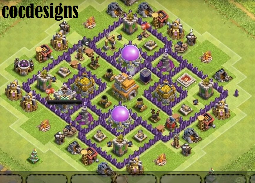 Town Hall 7 Farming Base Layout with Town Hall Inside: December Update ...