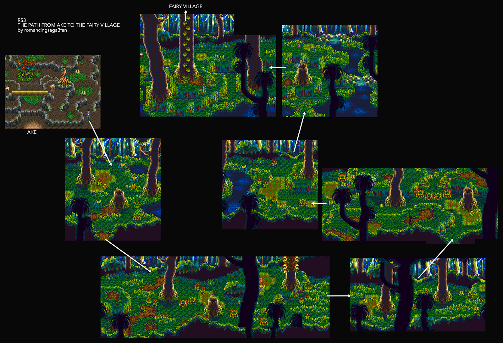 Romancing Saga 3: Maps