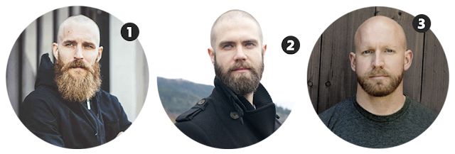 Trendy Dudes : Carecas barbudos