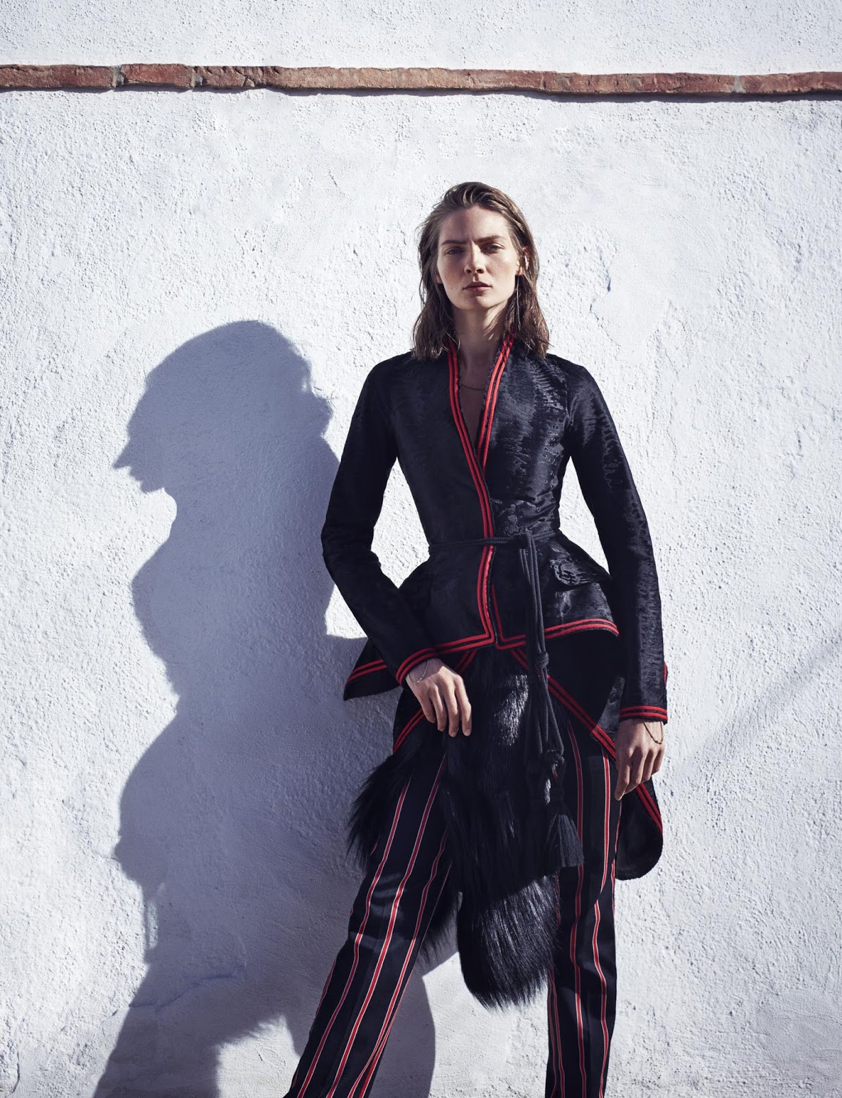 Karolin Wolter in Harper's Bazaar US September 2015 by Nathaniel Goldberg