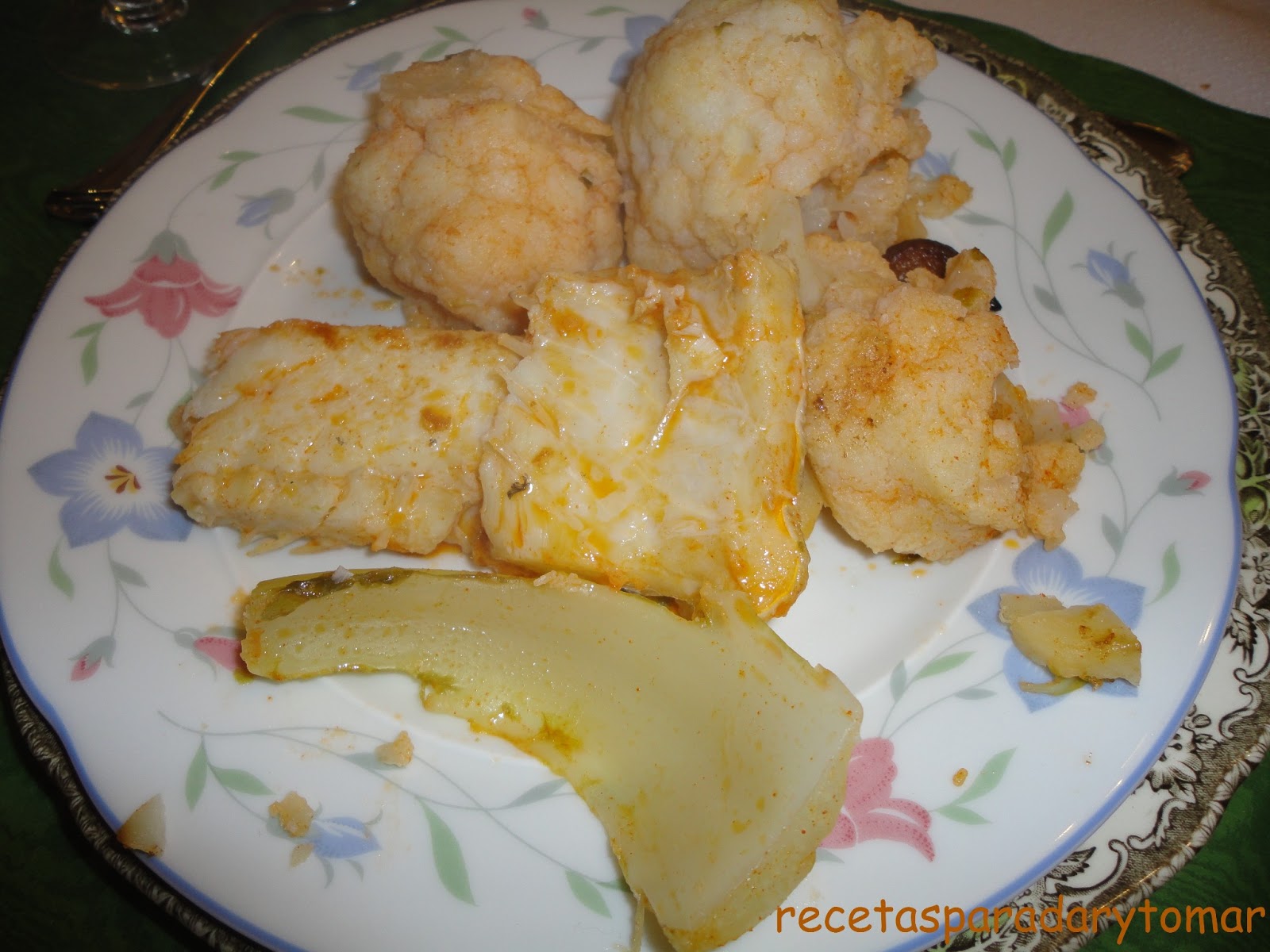RECETAS PARA DAR Y TOMAR: Coliflor con bacalao