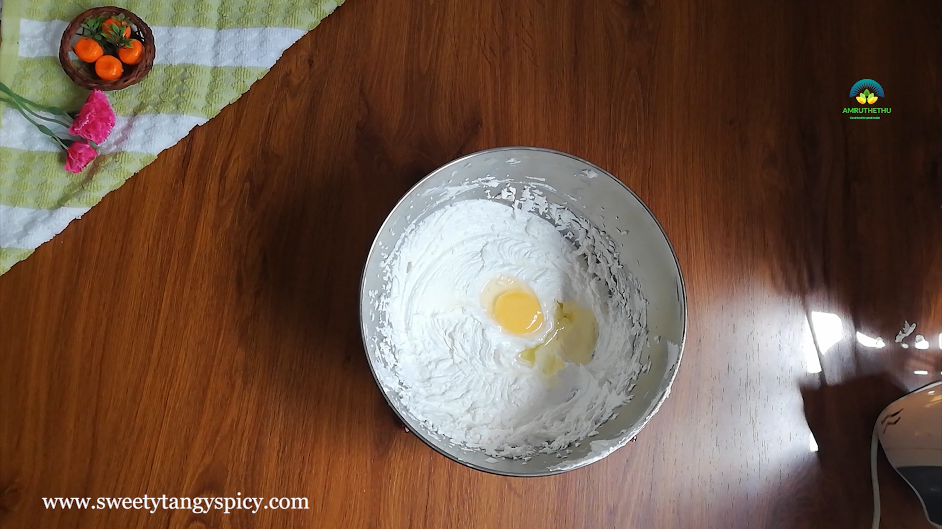 Beat till creamy, then only add the next egg, repeat beating after each ...