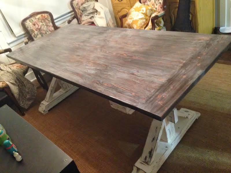 Restoration hardware dining table knock off - Aniah's window
