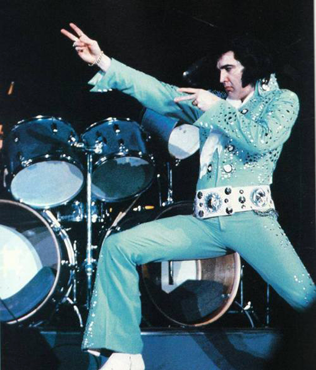 Elvis Presley . . . : Jumpsuit - Blue Powder