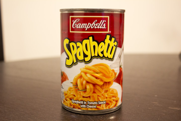 Food Storage for Dinner: CANNED SPAGHETTI: Chilighetti