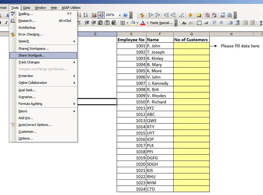 Learning ,Contributing and Developing: Collect and Compile data in excel