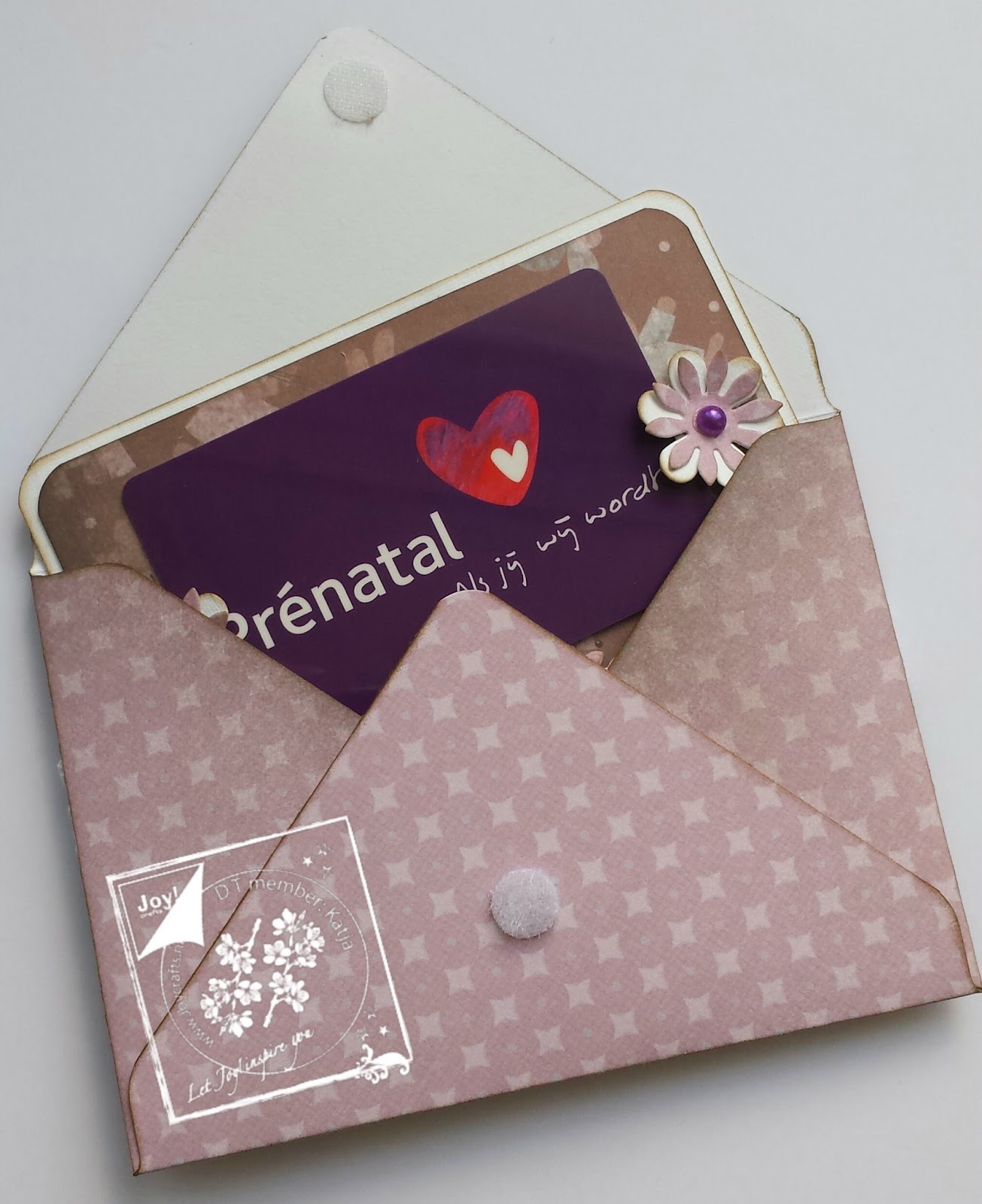 Katzz Creaties: Baby kadokaart + envelopje