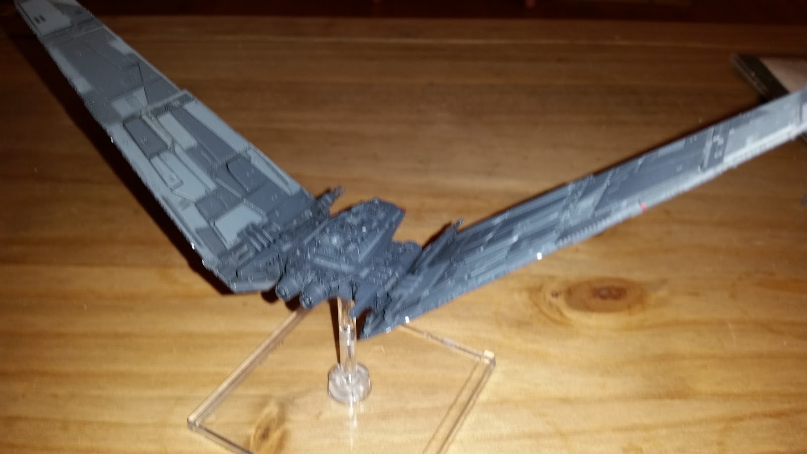Star Wars X-Wing miniature Game Upsilon class Shuttle unboxing and review