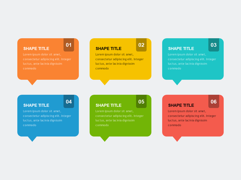 Colourful Comment PowerPoint Templates - PowerPoint Free