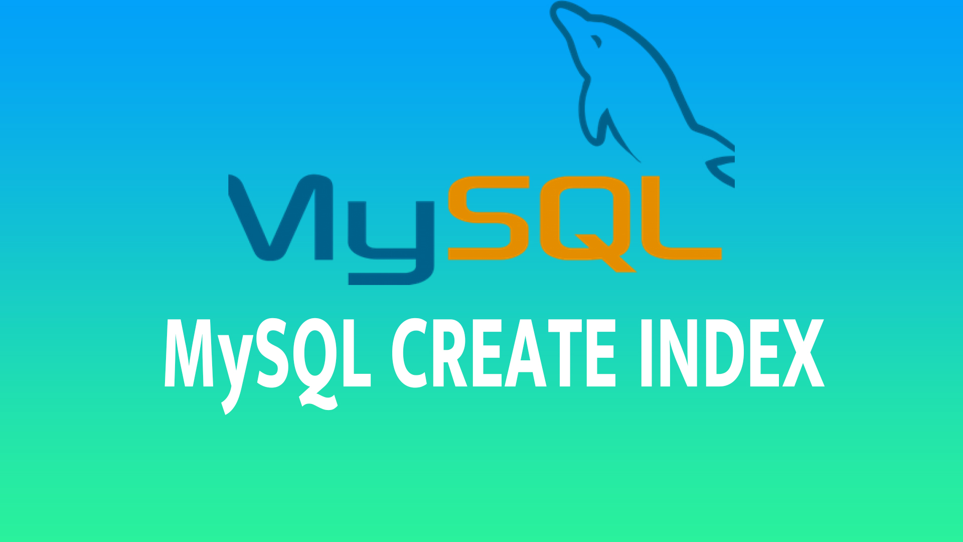 Mysql Create Index