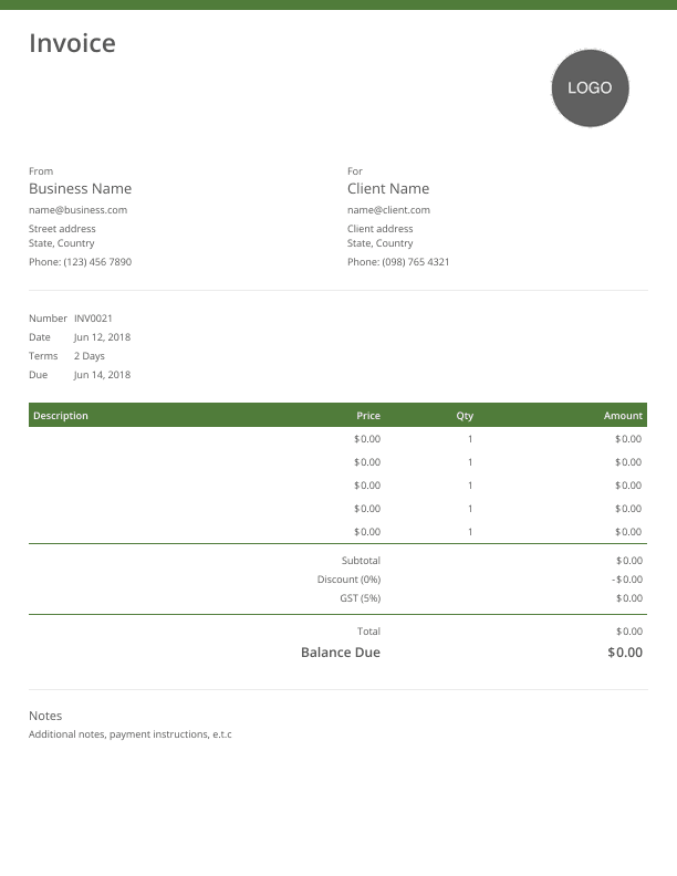 Final Invoice Template - Invoice Template