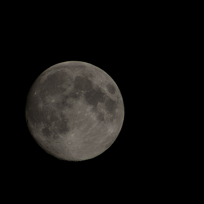 Almost Full Moon August 19, 2013 [Stellar Neophyte Astronomy Blog]