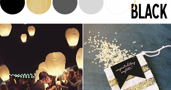 Color Story | Shades of Black + Gold | The Perfect Palette