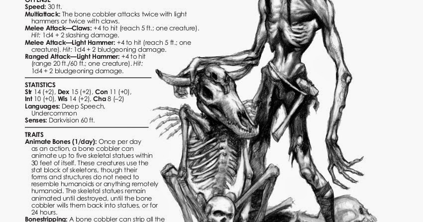 Howling Tower: Fifth Edition Foes: The Bone Cobbler