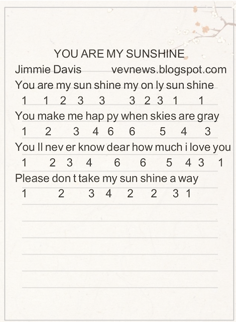 Not Angka Kalimba You Are My Sunhine - vevnews