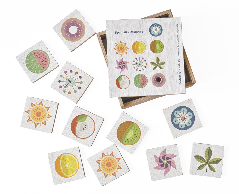 Ta.Ta. Unconventional Design For Kids: WOODEN MEMORY GAMES
