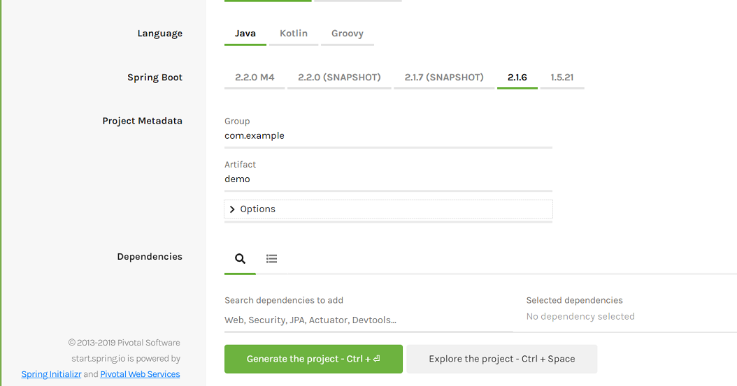 Spring Boot Spring Initializr | Tech Tutorials