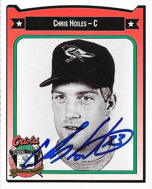 foul bunt: TTM Success - Chris Hoiles