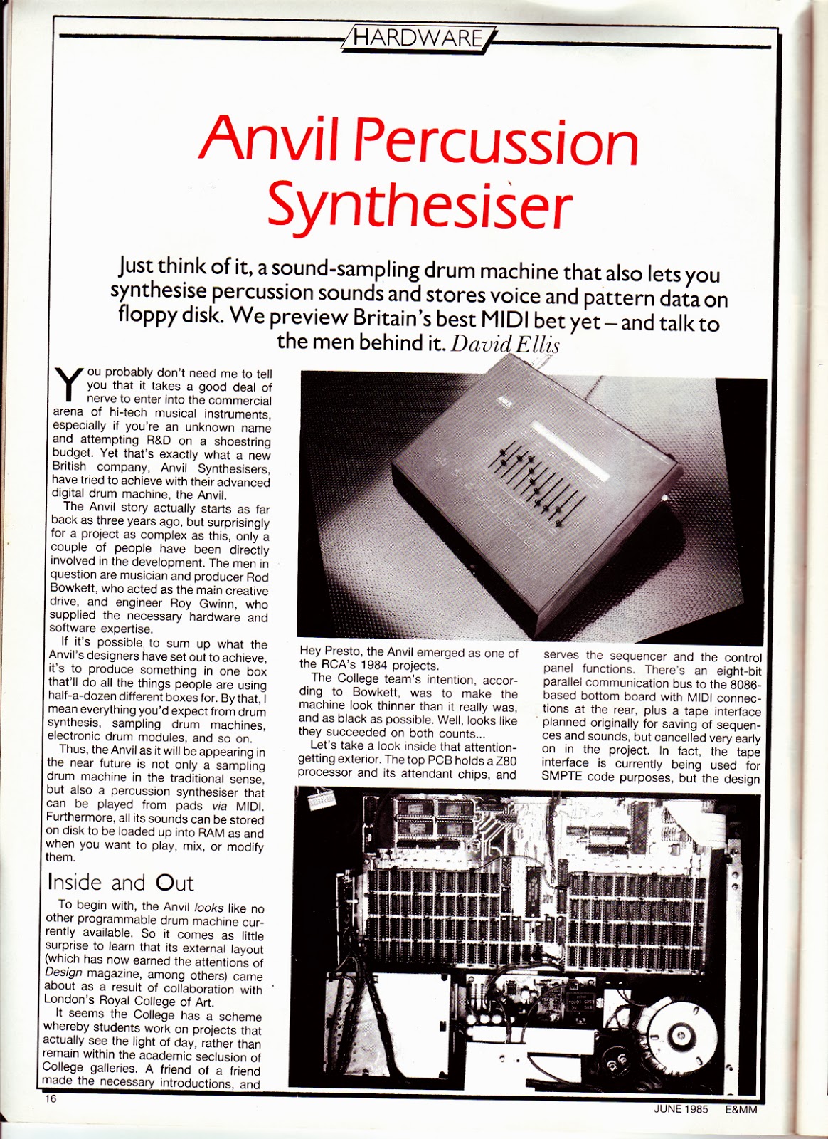 MATRIXSYNTH: Anvil Synthesizers "The Anvil" Digital Percussion ...