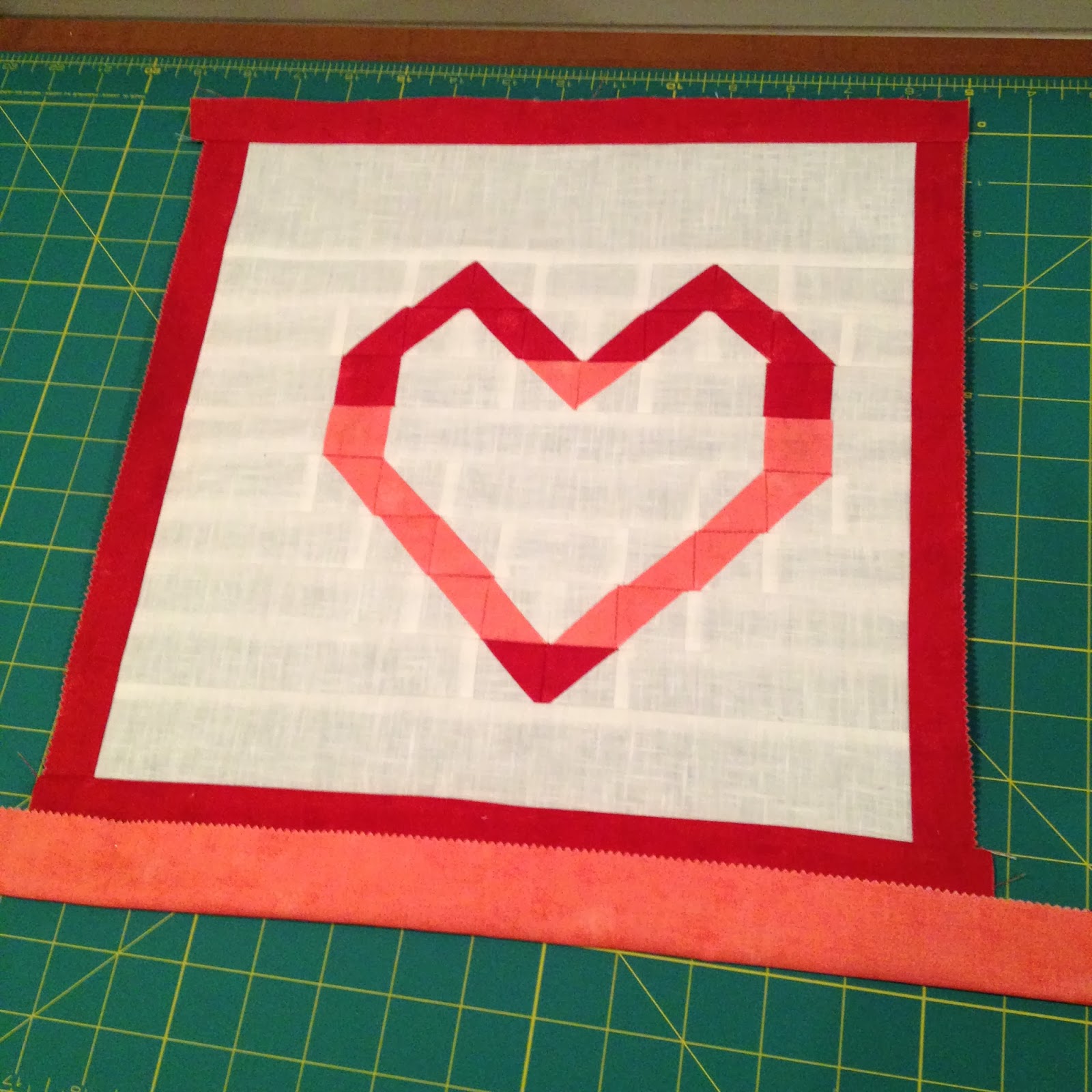 Sarcastic Quilter: Heart Block Tutorial