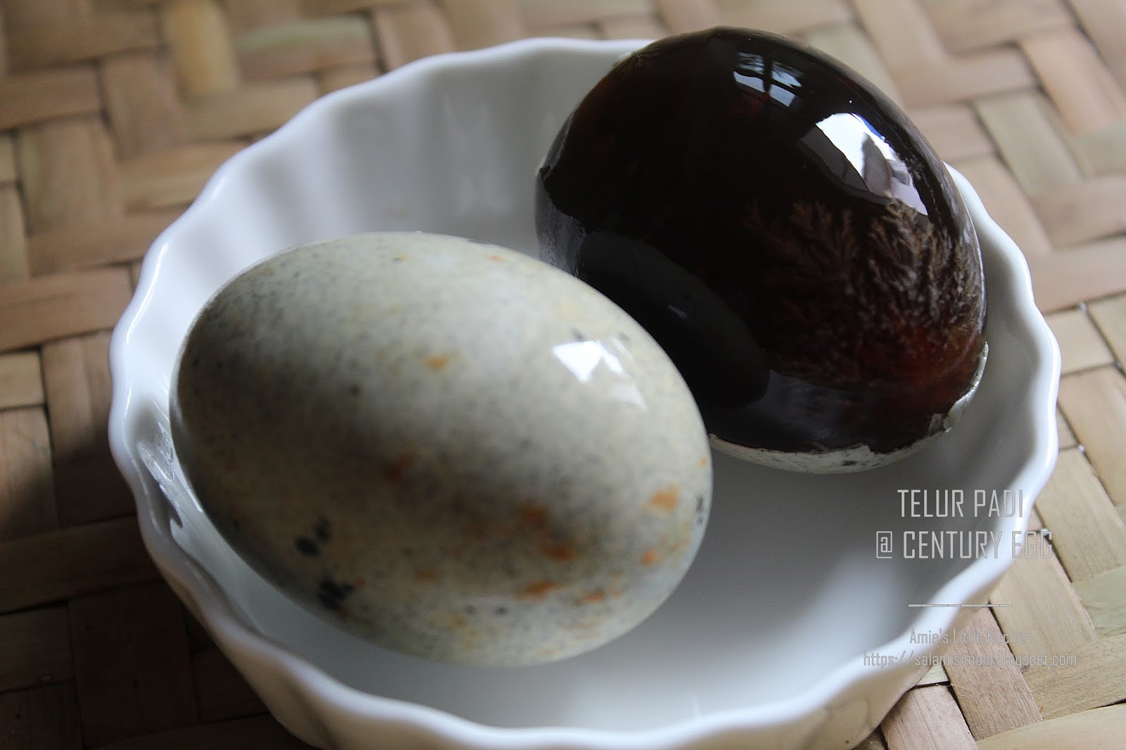 Telur Padi @ Century Egg - Amie's Little Kitchen
