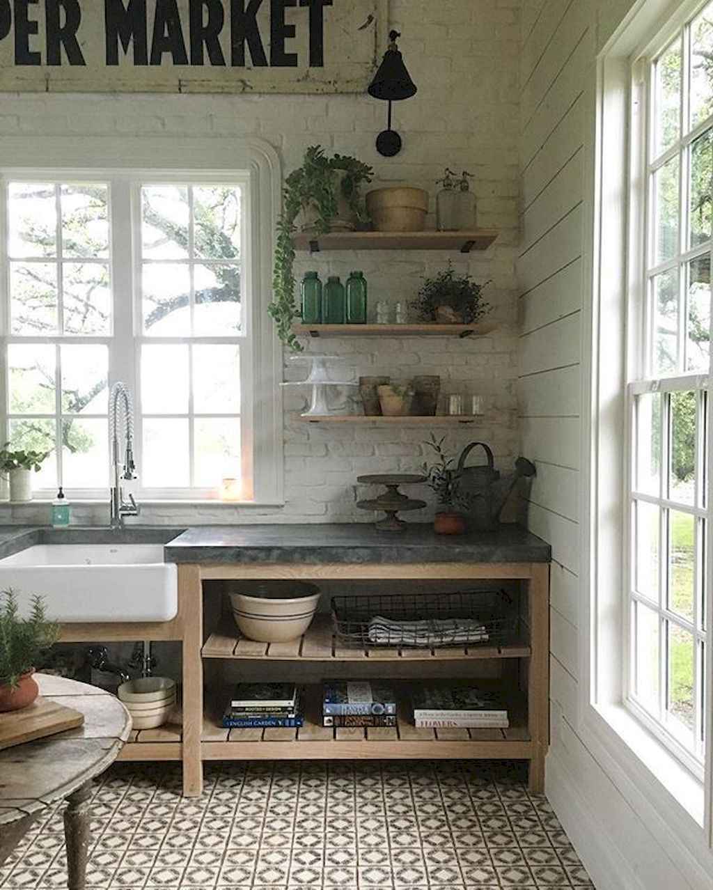 80+ Rustic Farmhouse Kitchen Design Ideas - Bedroomm008