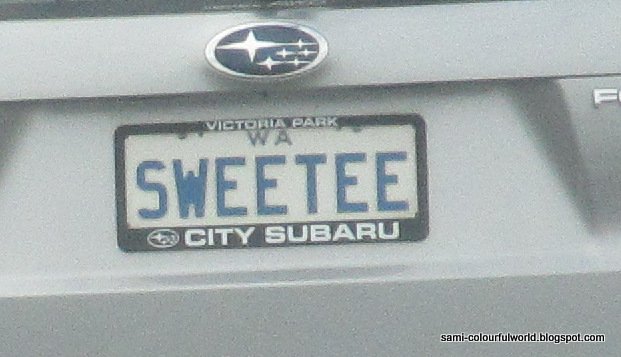 COLOURFULWORLD: Signs - Personalised Number Plates V