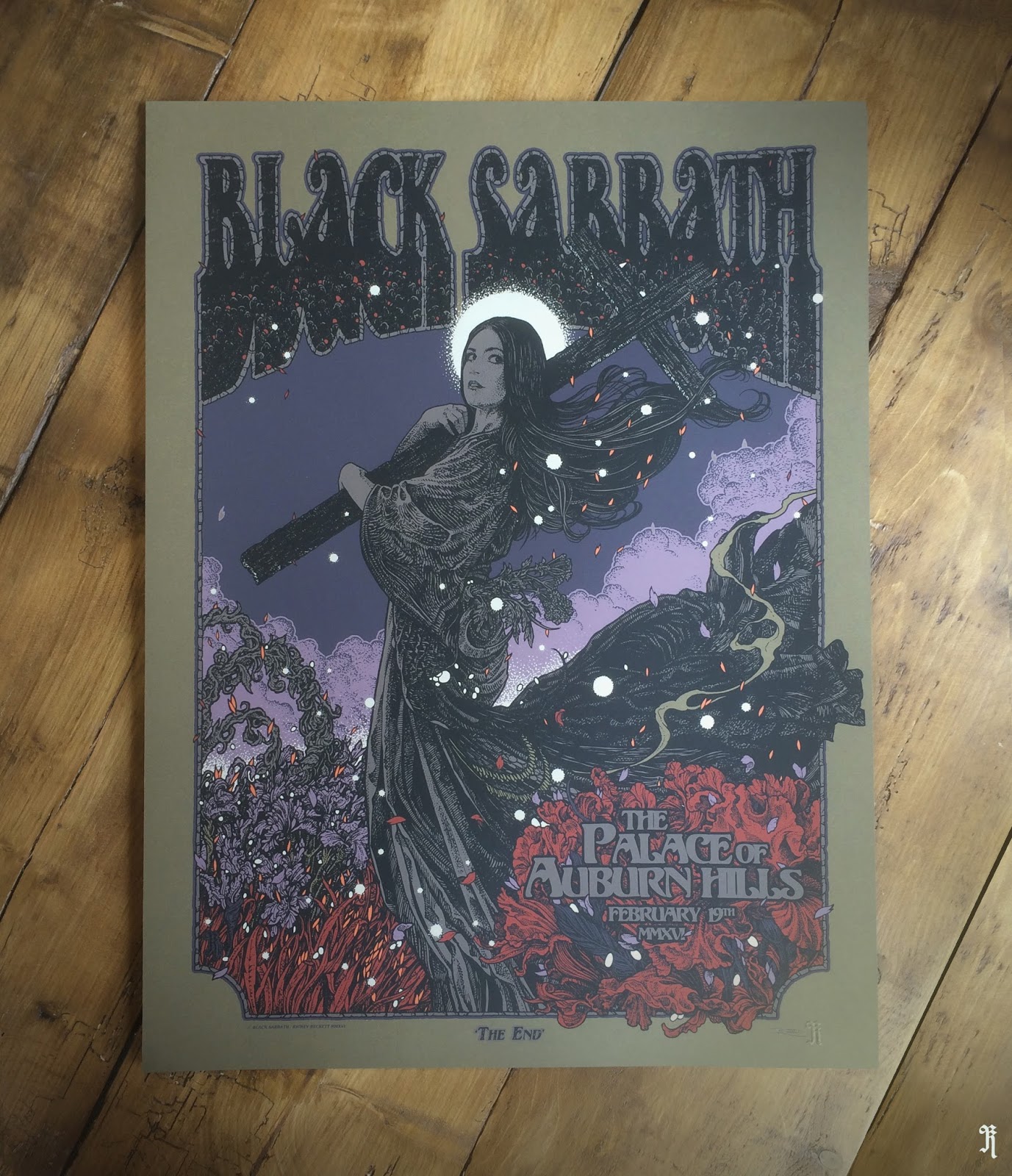 INSIDE THE ROCK POSTER FRAME BLOG: Black Sabbath Richey Beckett Auburn ...