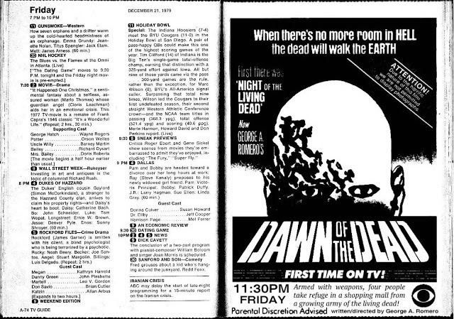 The End of Summer: DAWN OF THE DEAD (1978) — FULL CBS BROADCAST, 1979