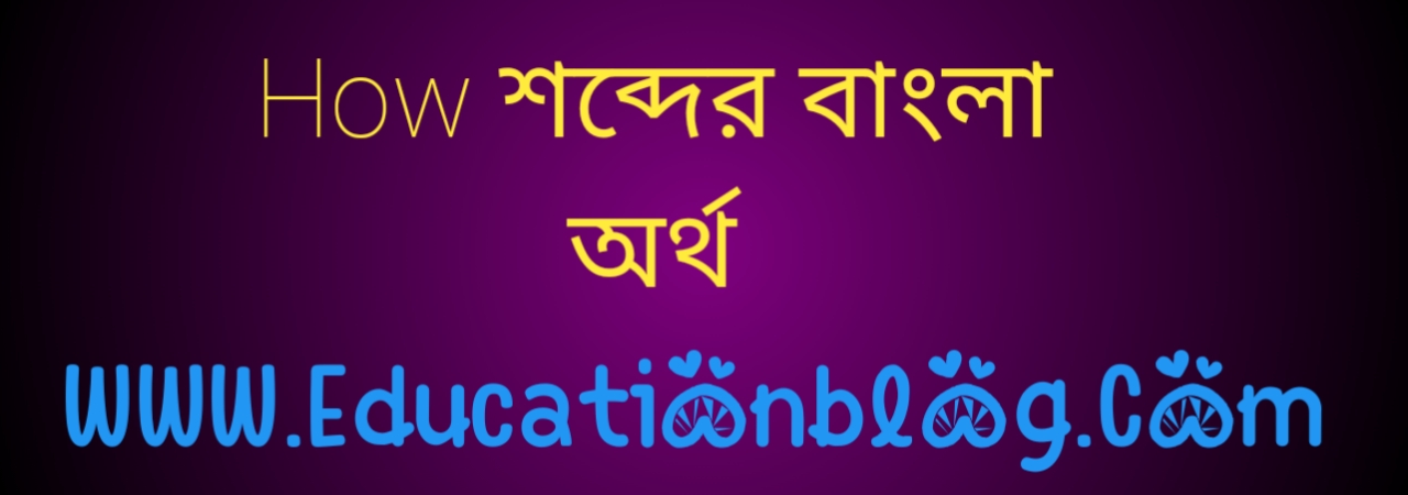 How How Meaning In Bengali how-how-meaning-in-bengali
