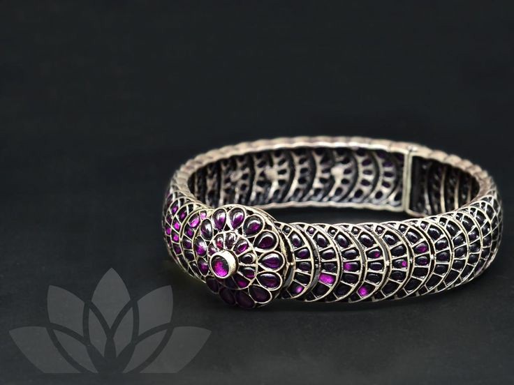 Designer silver bangles
