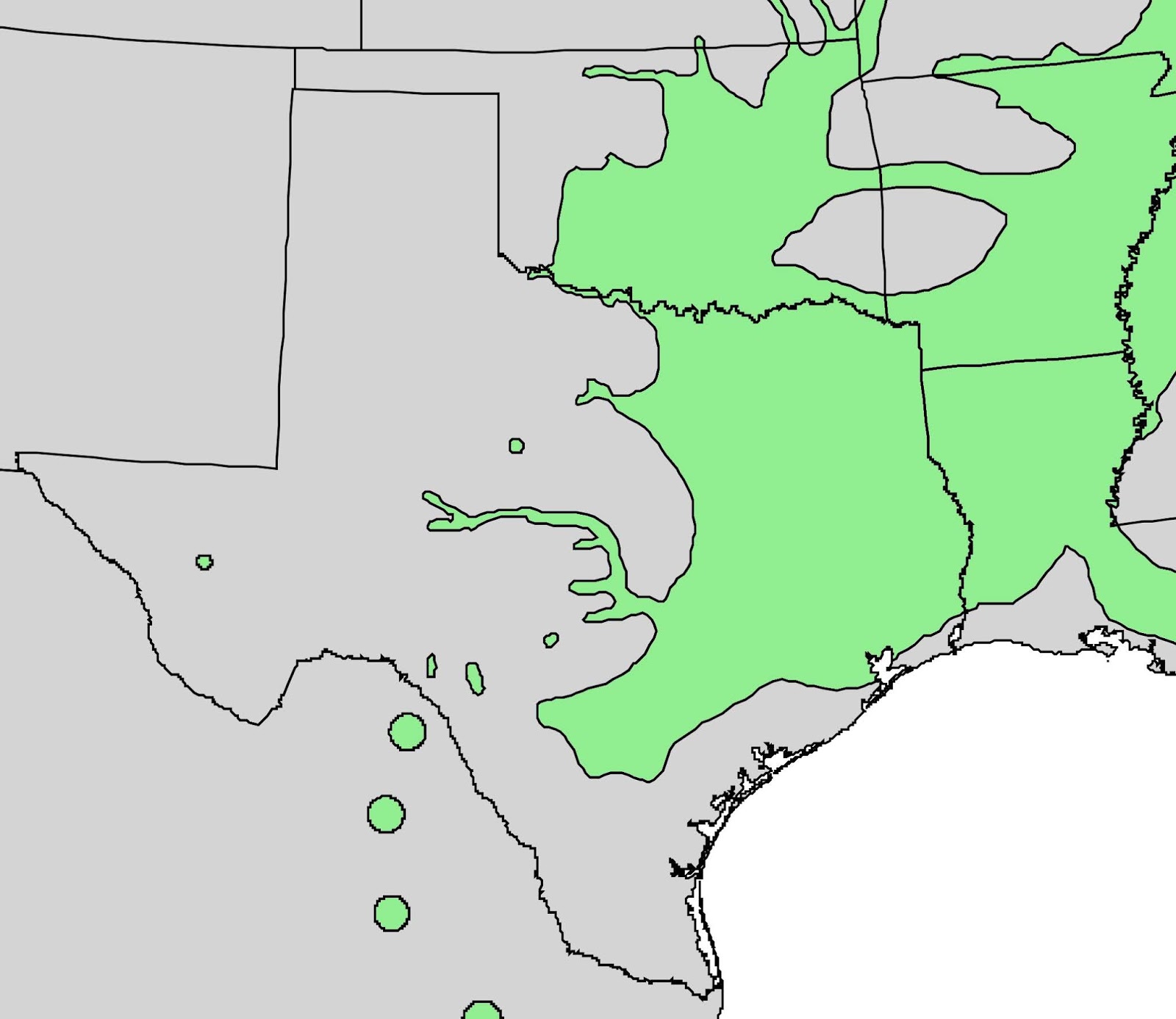 Eaton Rapids Joe: Texas ecoregions