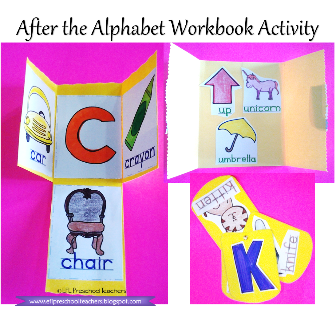 EFL Elementary Teachers: Alphabet Workbook or Worksheets and more for ...