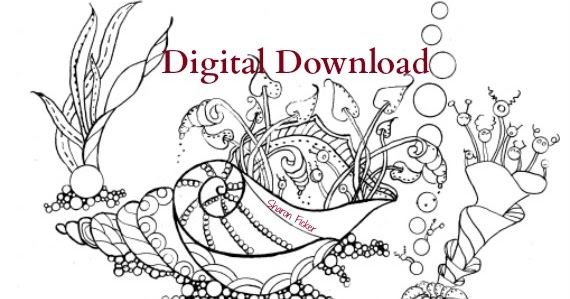 The Blue Screen Blogger: A Peek Into The Zentangle "Under The Sea ...