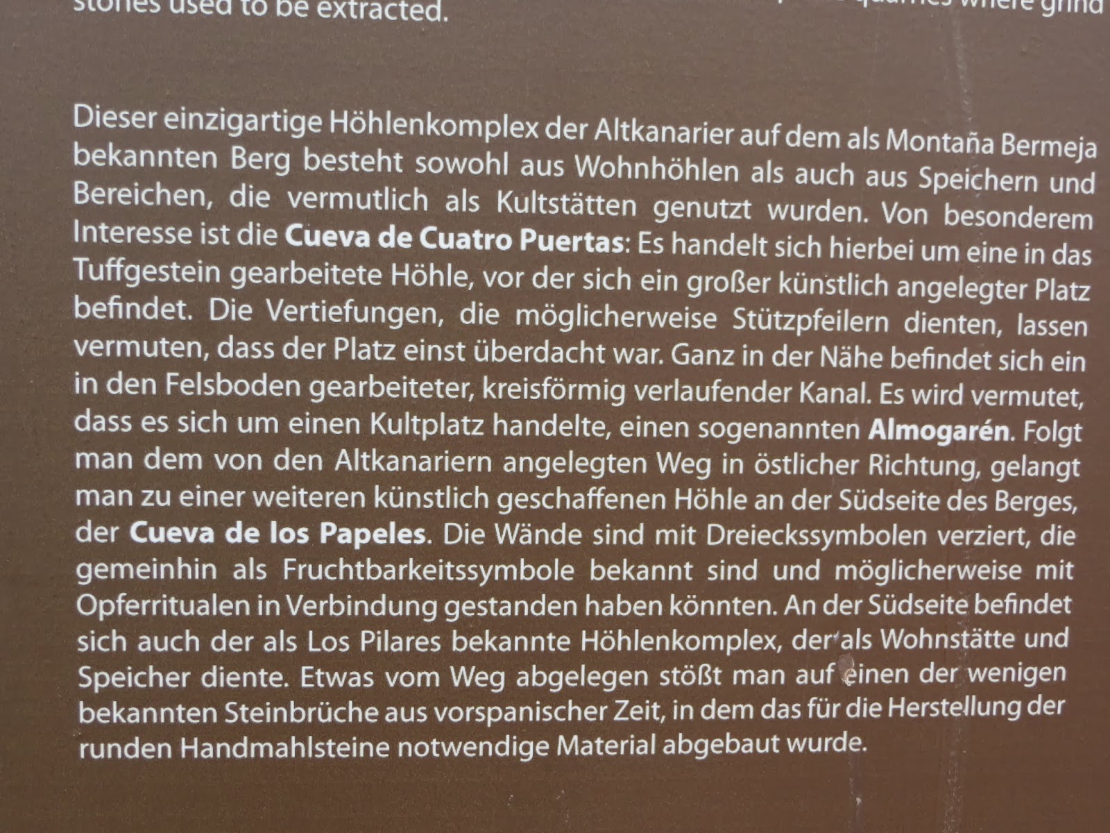 Typisch Kanarisches: Die Altkanarier - Leben in Höhlen und Steinhäusern